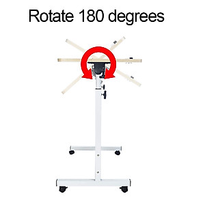 Toxz Household Office Desk Computer Task Table,Adjustable Height,Angle and Fold,Locking Casters,80CM 40CM,with Installation Tool(Ship from US!)