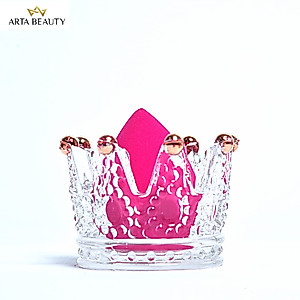 ARTA BEAUTY 3 Pcs Set Beauty Sponge Holder And Beauty Sponges For Makeup Foundation, Concealer, Cream, Powder, Highlighter and Contouring