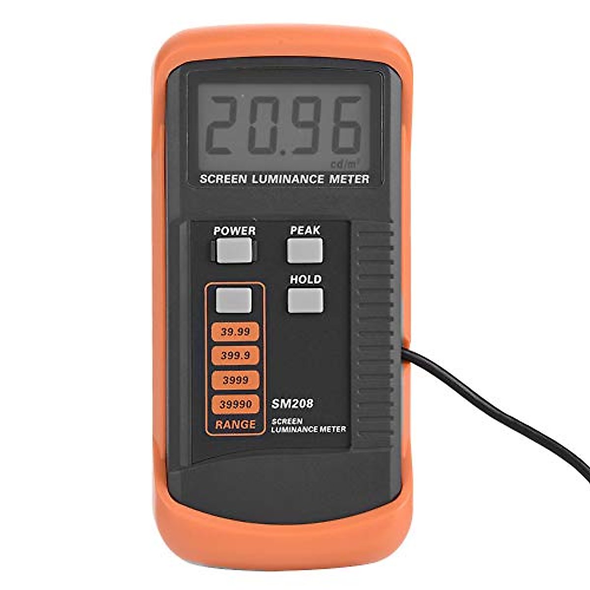 Light Meter Brightness Meter SM208 LCD Screen Luminance Meter Handheld Lux Light Tester for Measuring Brightness and Light 0.01-39990 cd/m2 Measuring Range