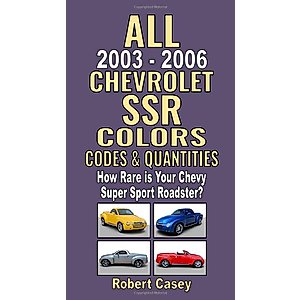 All 2003-2006 Chevrolet SSR Colors, Codes & Quantities: How Rare is Your Chevy Super Sport Roadster?