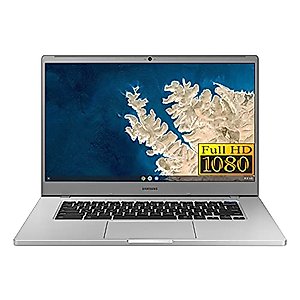 SAMSUNG Chromebook 4 Plus Slim High Performance Laptop Intel N4000 up to 2.6Ghz 64GB eMMC 4GB 15.6in Full HD BT Chrome OS Webcam Google Classroom Ready (Renewed)