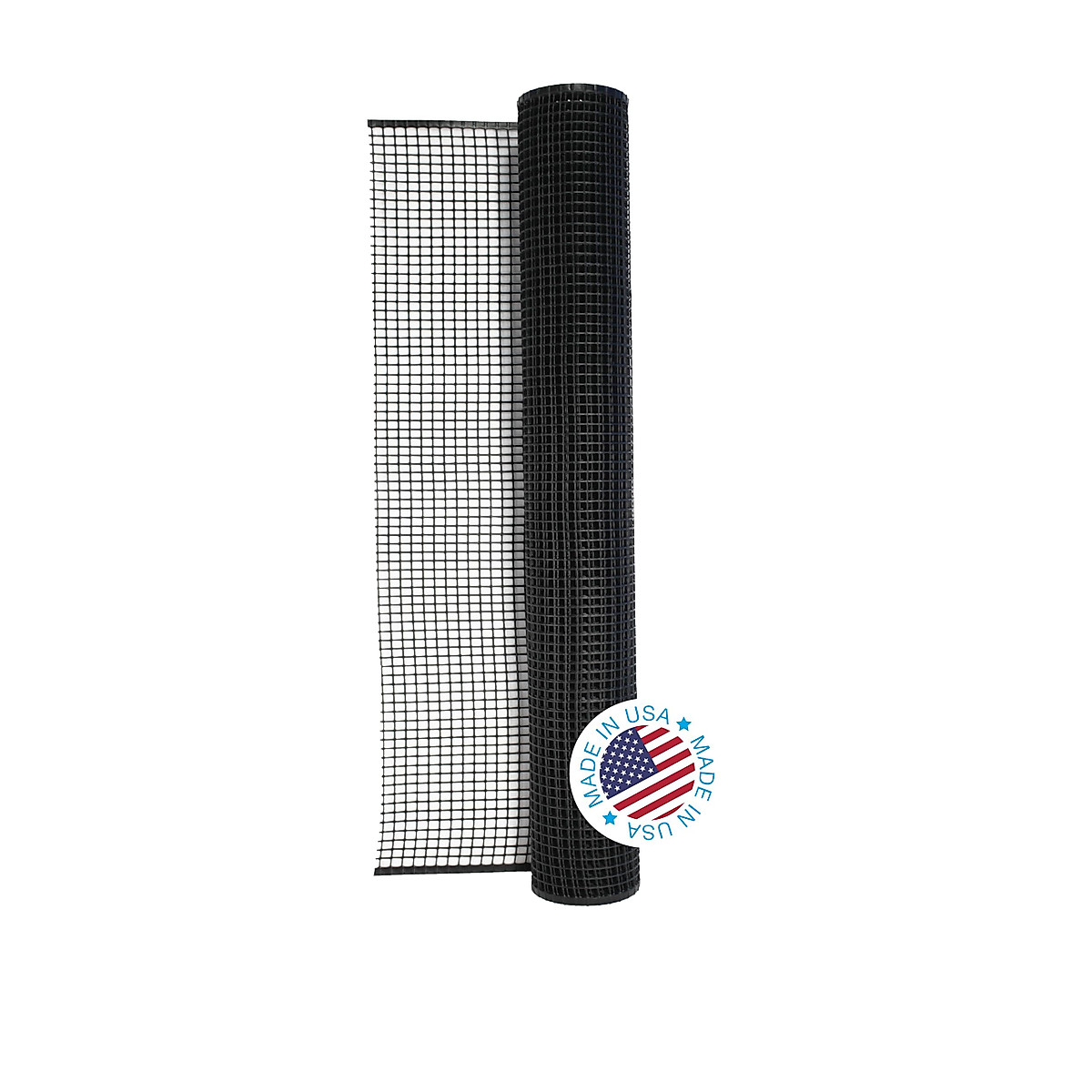 Kidkusion Heavy Duty Deck Guard, Black - 16' L x 3' H | Made in USA; Indoor/Outdoor Balcony and Stairway Deck Rail Safety Net; Child Safety; Pet Safety; Toy Safety