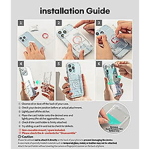 GOOSPERY Z Bumper Designed for Galaxy S22 Plus Case, Shock Absorbing Dual Layer Structure TPU Edge Clear Back Cover [with Detachable Clear Card Holder] Stick On Phone Wallet