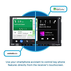 Jensen J1CA7W 7-inch Certified Apple CarPlay Android Auto Wired or Wireless | Double DIN Touchscreen Car Stereo Radio | Bluetooth | Backup Camera Input | USB Playback & Charge | Sirius XM Ready