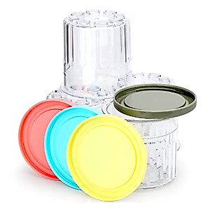 Veterger Replacement Parts 4 pack Extras Containers Pints And Lids,Compatible with Ninja Creami Ice Cream Maker NC299AMZ NC301 NC300 Series