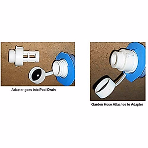 prosocool New 10184 Garden Hose Drain Plug Connector fits for Intex Hose Adapter Round Swimming Pool Drain