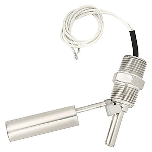 Liquid Level Sensor, Liquid Water Level Sensor Float Switch Side-Mounted 304 Stainless Steel 1/2NPT Male Thread DC0-110V, Model: YZ-SUS304 (A Type)