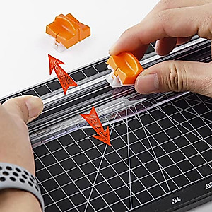 ArtAt Paper Cutter Replacement Blades: A4 Paper Trimmer Replacement Blade Refill with Automatic Security Safeguard (4 Pack)