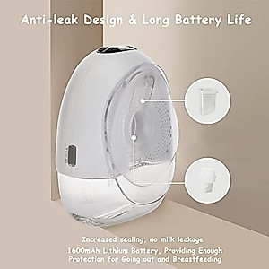 Wearable Electric Breast Pump, Hands-Free Breast Pump,Electric Portable Breast Pump,Portable Breast Pump with 4 Modes & 9 Levels, LCD Display, 24mm Flange, 2 Pack