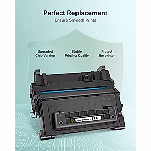 ECHALLENGE 81A CF281A Compatible Toner Cartridge Replacement for HP 81A CF281A 81X CF281X to Use with Laserjet Enterprise MFP M605 M604 M604N M606 Enterprise MFP M630(Black, 2 Pack)