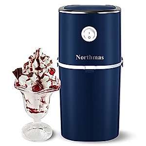 Northmas Ice Cream Maker Machine for Gelato, Sorbet, Frozen Yogurt & Smoothie, 150ml Solid Ice Cream Once, Suitable for 1-3 People, with 30 Recipes