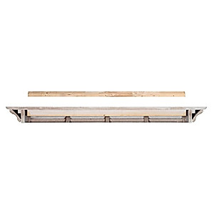 Pearl Mantels 618-72 Crestwood Mantel Shelf, 72-Inch, White