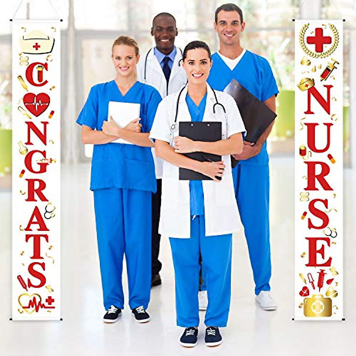 Nurse Graduation Banner Set - Celebrate RN Achievements | Blulu