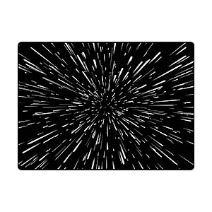 EMMTEEY Large Area Rugs, 5X7 Farmhouse Area Rug of Indoor Outdoor Kids,Boys,Girls Abstract Background Open Space Travel Star in Hyperspace