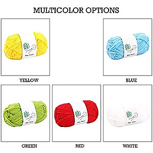 Diy Knitting Kit DIY Knitting Acrylic Wool Hat Baby Clothes Scarf With Yarn Baby Fleece Knitting Books And Patterns for Beginners (Red, One Size)