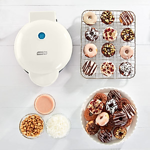 Dash Mini Donut Maker Machine for Kid-Friendly Breakfast, Snacks, Desserts & More with Non-stick Surface, Makes 7 Doughnuts - Cream