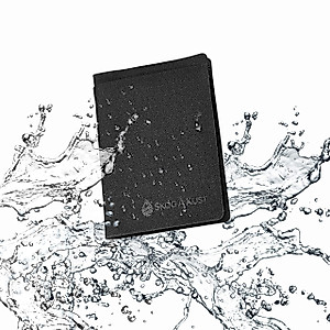 Skog Å Kust Plånbok Floating Waterproof Wallet | Perfect for Boating, Kayaking and Other Outdoor Activities | Bifold Black
