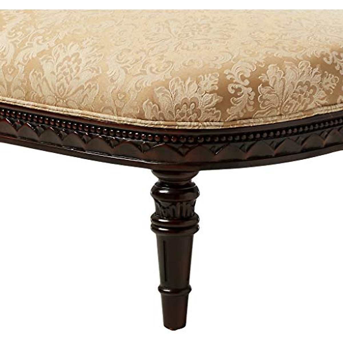 Design Toscano Swan Fainting Left Version Couch, 73", walnut