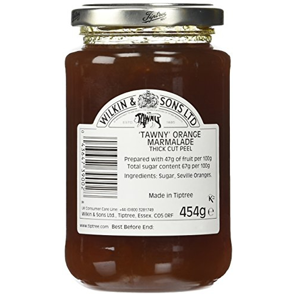 Tiptree Tawny Orange Marmalade, 12 Ounce Jar