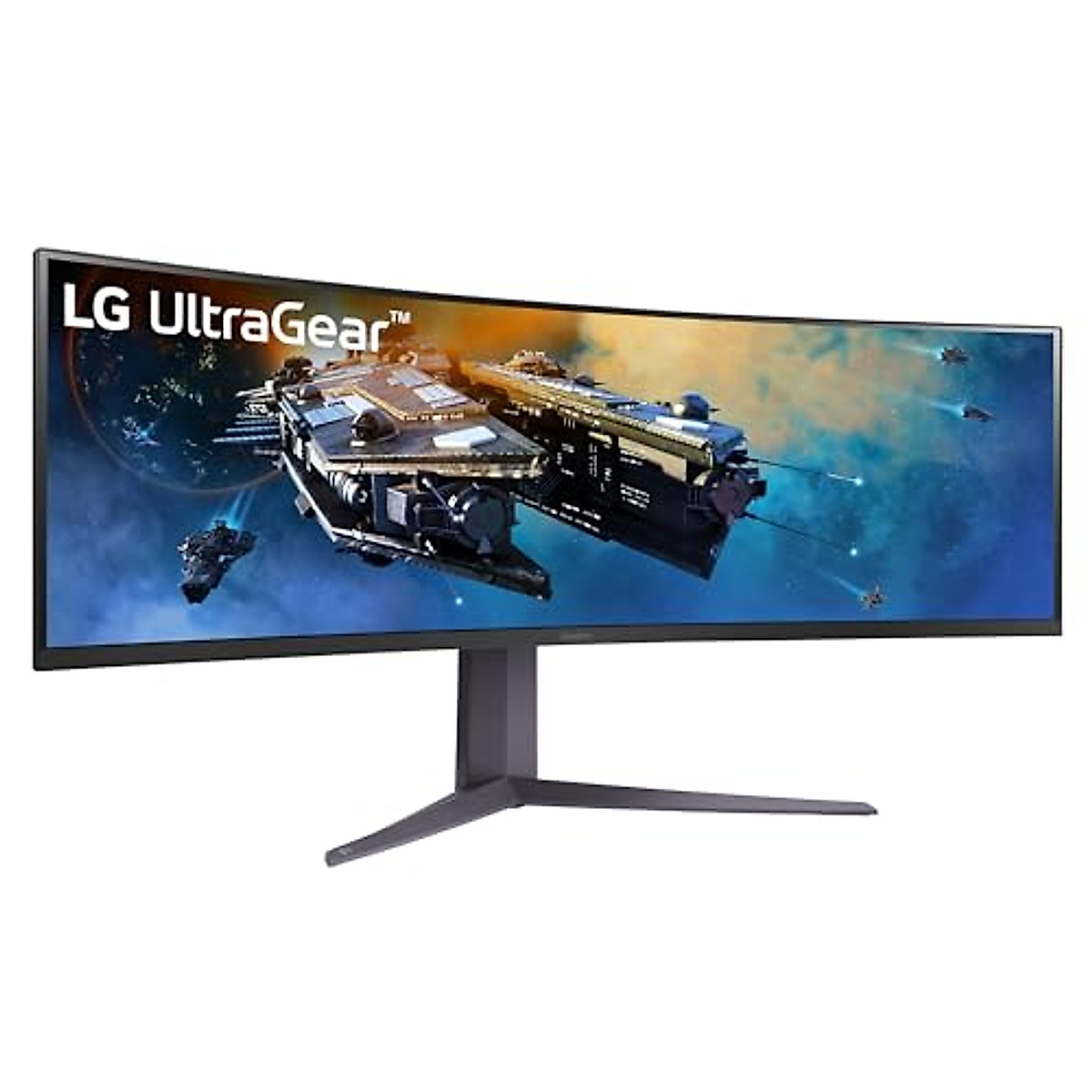 LG 45GR65DC-B Ultragear Curved Gaming Monitor 45-Inch 32:9 QHD 200Hz 1ms UltraWide Display AMD FreeSync Premium Pro VESA DisplayHDR 600 HDMI 2.1 x2 DP UBS x3 Tilt/Height/Swivel Stand - Black