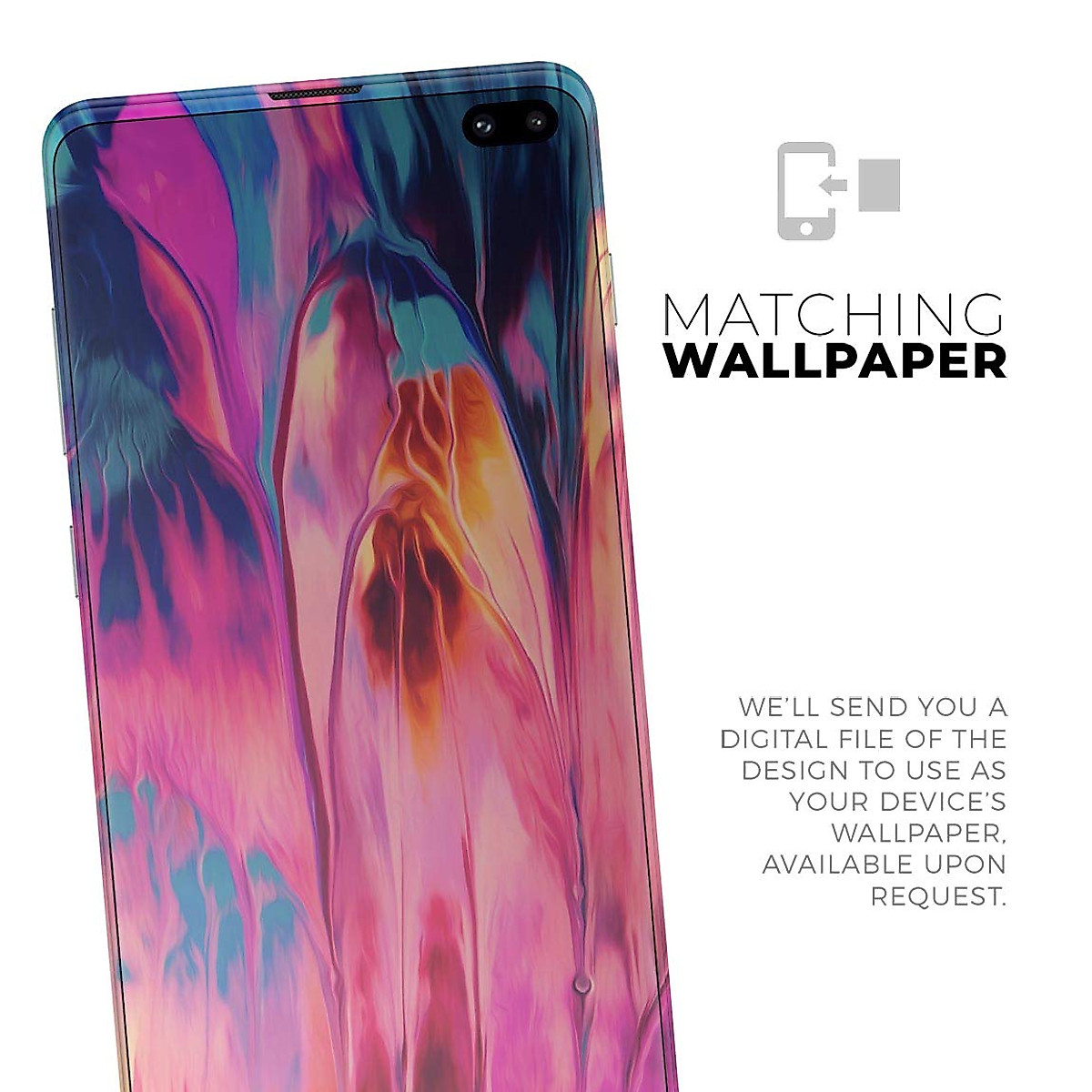 DesignSkinz Blurred Abstract Flow V24 Protective Vinyl Decal Wrap Skin Cover Compatible with The Samsung Galaxy S20 (Screen Trim & Back Glass Skin)