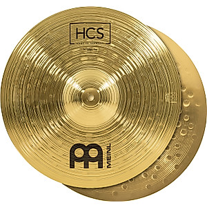 Meinl Cymbals HCS 15” Hihats (Hi Hat) Cymbals for Drum Set, Pair— Made in Germany — Traditional Medium Brass, 2-Year Warranty (HCS15H)