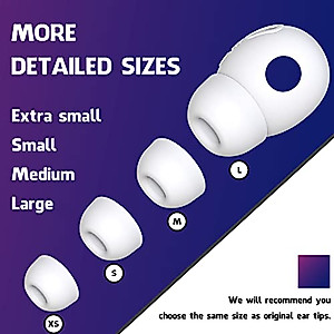 DamonLight AirPods Pro 2 Ear Tips with Integrated Earbuds Cover [3 Pairs] Designed for Apple AirPods Pro 2nd Generation, Fit in The Case, Soft Silicone Anti-Slip [US Patent Registered] (Medium)