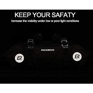 ROCKBROS Bikepacking Bike Handlebar Bag 7L-14L Waterproof Large Dry Pack Bicycle Front Bag Roll for MTB Mountain Road Drop-bar Bikes Bar