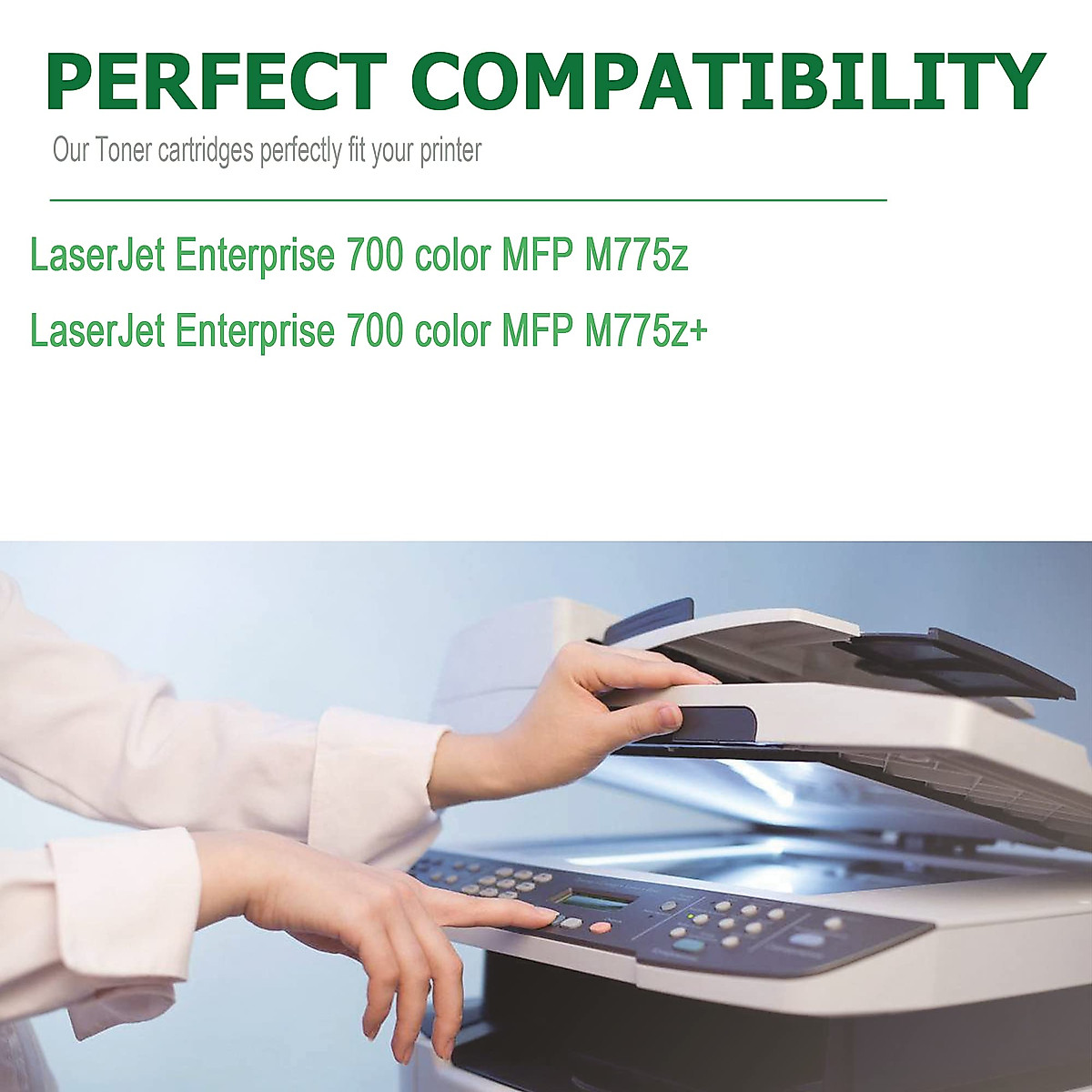 651A Black Toner Cartridges Replacement for HP 651A CE340A for Laserjet Enterprise 700 Color MFP M775 Series MFP M775z, M775z+ (1-Pack, 13,500 Pages)