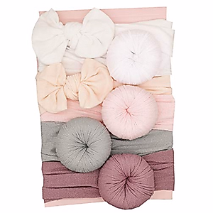 URKEY Soft Knot Headbands for Baby Girls - Handmade Hair Accessories for Newborn, Infant, Toddlers, and Kids