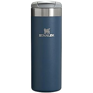 Stanley AeroLight Transit Bottle, Vacuum Insulated Tumbler for Coffee, Tea and Drinks with Ultra-Light Stainless Steel, 16 Oz, Navy