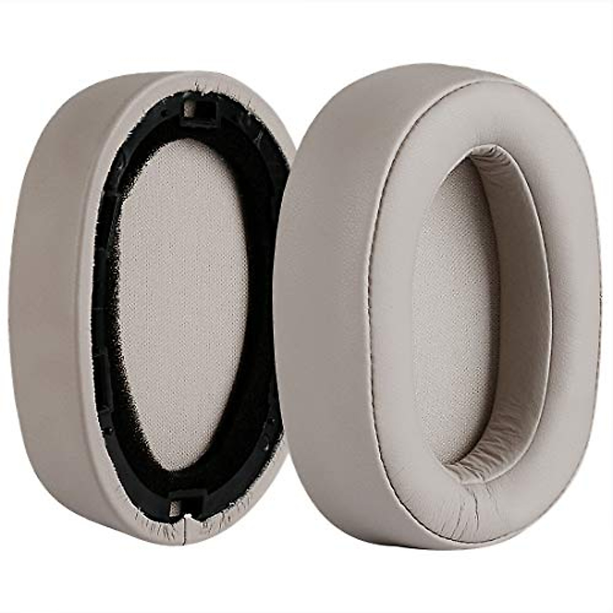Geekria QuickFit Replacement Ear Pads for Sony MDR-100ABN WH-H900N Headphones Ear Cushions, Headset Earpads, Ear Cups Repair Parts (Gold)