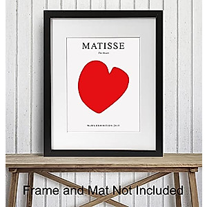 Matisse Wall Art Poster Decor - 8x10 Mid Century Modern Minimalist Print - Contemporary Gallery Wall Art - Abstract Gifts for Women - Aesthetic Museum Pictures - Bedroom Living Room - Henri Matisse