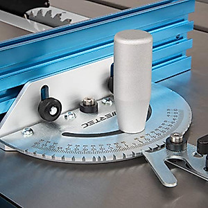 POWERTEC 71142 Universal Table Saw Miter Gauge Assembly/Miter Gauge with 27 Angle Stops