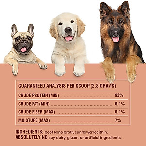 Special Breed Bone Broth Powder for Dogs and Cats - Dog and Cat Food Topper, Grass Fed Beef Broth Supplement, 9.5 oz