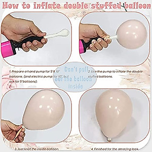 Gender Reveal Balloon Garland Arch Kit, SCMDOTI Gender Reveal Decorations Kit with Double Stuffed Pink and Blue, Nude,White Balloon Garland for Gender Reveal Party Supplies, Baby Shower Decoration