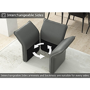 LLappuil Reversible Sectional Sofa Modern Modular Sectional Couch with Chaise L Shaped Corner Sectional 8 Seater with Storage Seats,Memory Foam,Modular Sofa for Small Space,Living Room,Dark Grey