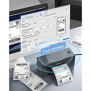 MUNBYN Wi-Fi Thermal Label Printer, 129S Wireless High Speed 4x6 Shipping Label Printer for Small Business & Package, Multi-Task Printing Printer Widely Used for Etsy, Ebay, Shopify, USPS