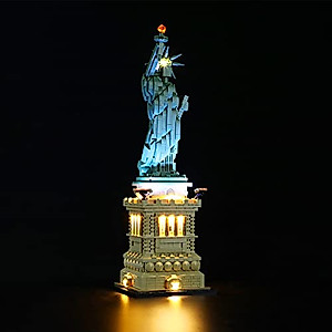 LIGHTAILING Led Light for Lego 21042 Architecture Statue of Liberty Building Blocks Model：Remote-Control Version - NOT Included The Model Set