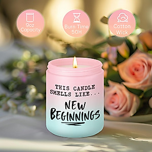 Miracu Scented Candles - New Beginnings Gifts for Women, New Job Gifts - Breakup, Divorce Gifts for Women Men - Congratulations Leaving Job Gifts, New Home Fresh Start New Chapter in Life Gifts