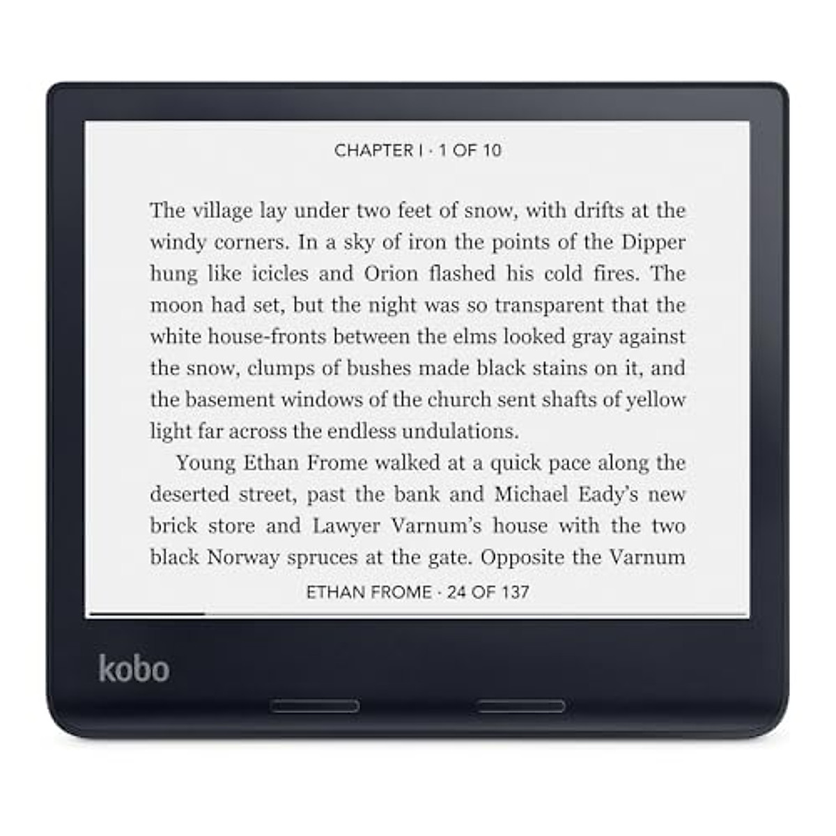 Kobo Sage | eReader | 8” HD Glare Free Touchscreen | Waterproof | Adjustable Brightness and Color Temperature | Blue Light Reduction | Bluetooth | WiFi | 32GB of Storage | Carta E Ink Technology