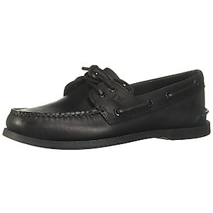 Sperry Men's Authentic Original 2-Eye Boat Shoe, Black, 10 M US