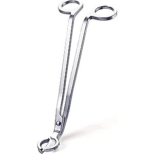 OLAMTAI Candle Wick Trimmer, Candle Wick Cutter Stainless Steel, Candle Wick Clipper Scissor Candle Tool for You to Safely Remove The Cut Wick, controllable The Candle Flame and Cleaner Burn - Silver