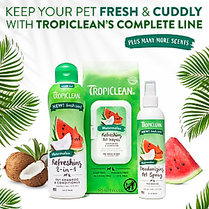TropiClean Watermelon Cat & Dog Deodorizing Spray | Cat & Dog Grooming Supplies | 8 oz | Made in The USA