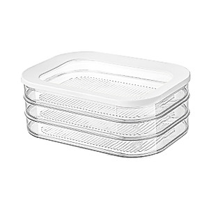 Deli Meat Container Fridge, deli meat containers with lids for Cold Cuts, Lunch Meats, Salami, Meal Prep Containers, BPA-Free 16 oz square deli containers for lunch meat