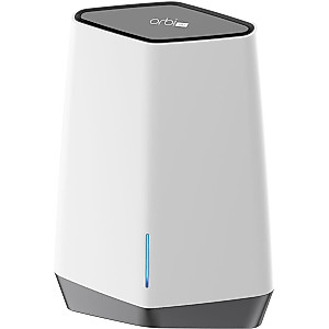 NETGEAR Orbi Pro WiFi 6 Tri-band Mesh System (SXK80) | Router with 1 Satellite Extender for Business or Home | Coverage up to 6,000 sq. ft. and 60+ Devices | AX6000 802.11 AX (up to 6Gbps) (Pack of 2)