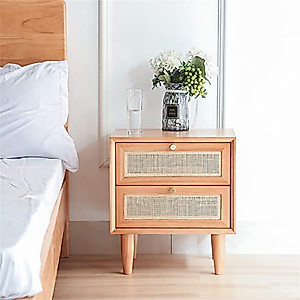 HIGOH Bedside Table Bedside Cabinet Household Living Room Storage Side Cabinet Home Storage Cabinet Bedroom Furniture Nightstand