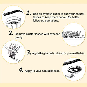72 Pcs Lash Clusters Wispy, DIY Lash Extensions Individual Cluster Lashes Wispy Volume Eyelashes for Lash Extension at Home (D Mix 10-16mm, A17)