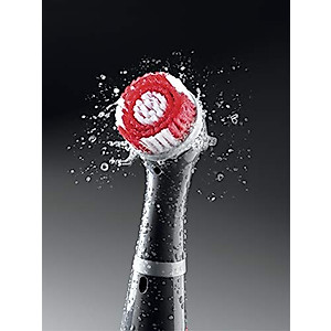 Rubbermaid Reveal Power Scrubber, Grout & Tile Bathroom Cleaner, & Power Scrubber with All-Purpose Grout Head, Gray, Ideal for Grout Lines, Corners, Bathroom, Kitchen Cleaning