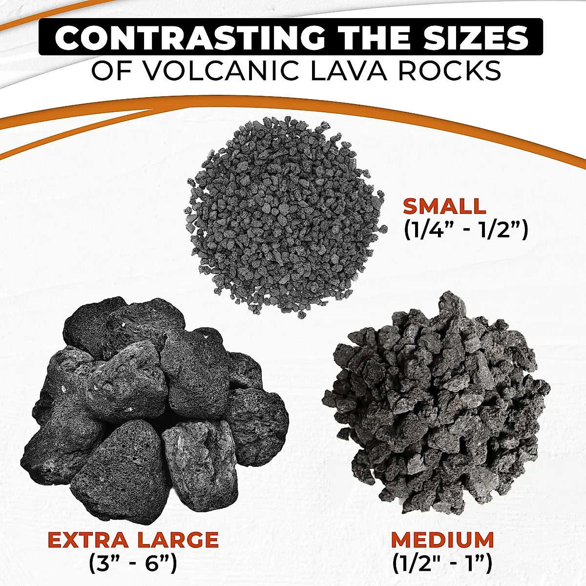 soFlare Lava Rocks for Fire Pit – 10 Lbs Bag Decorative Volcanic Rock for Garden, Aquarium, Fireplace – Natural Black Rocks Made in USA – Rustic Natural Looking Fire Pit Rocks for Indoor and Outdoor